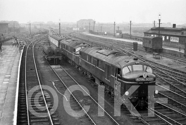 RAILWAY PHOTOGRAPH 6X4 Diesel loco 10000 & 10001 Crewe 1950. £2.95 ...