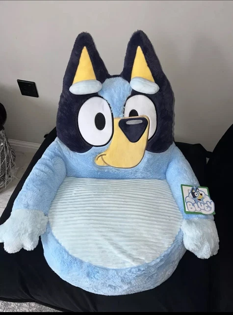 BLUEY CHARACTER PLUSH Soft Children's Chair Seat Sofa Rare Collectible ...