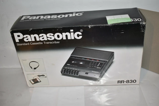^^ PANASONIC RR-830 Standard Cassette Transcriber Recorder/Player (Wl33 ...