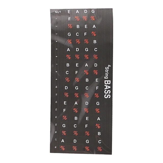 GUITAR FRETBOARD NOTE Sticker Musical Scale Label for Beginner (4 ...