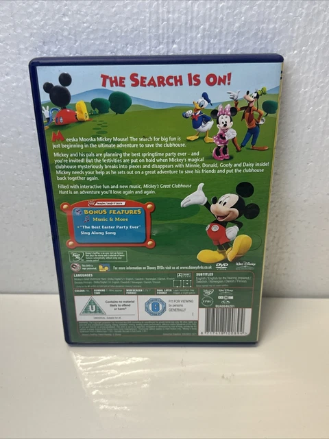 MICKEY MOUSE CLUBHOUSE - Mickey's Great Clubhouse Hunt (DVD, 2007) EUR ...