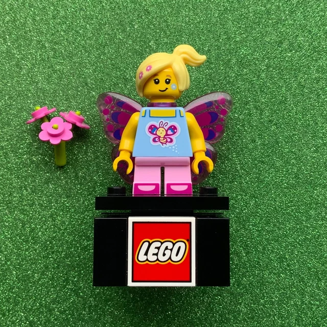 GENUINE LEGO BUTTERFLY Girl Minifigure (CMF - Used - Series 17 - COL292 ...