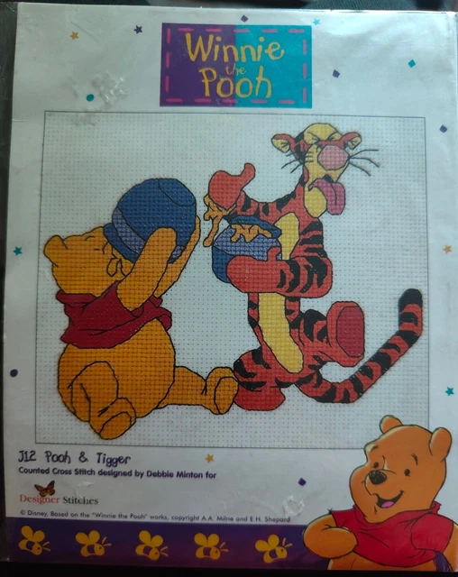 KIT PUNTI DI design Disney J12 punti croce Pooh e tigre di Debbie ...