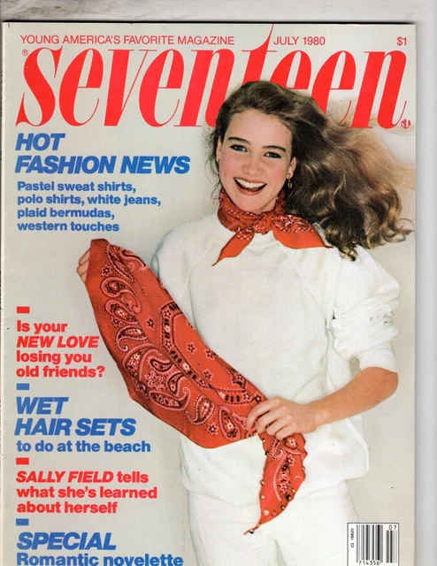 VINTAGE SEVENTEEN MAGAZINE July 1980 80s Fashion Model Teen Women £31. ...