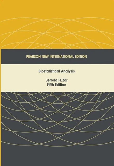 Biostatistical Analysis Pearson New International Edition By Jerrold Zar Engli Eur 164 84