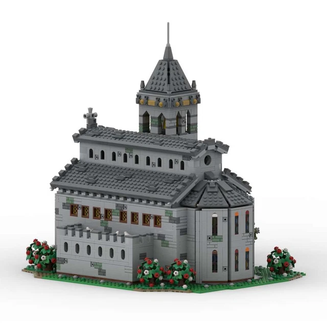 ZITIANYOUBUILD MEDIEVAL CATHEDRAL Model with Tower Clock Modular ...