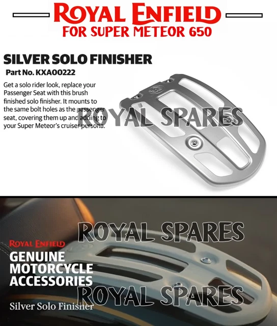 ROYAL ENFIELD SUPER Meteor 650 "SILVER SOLO FINISHER" $76.99 - PicClick CA
