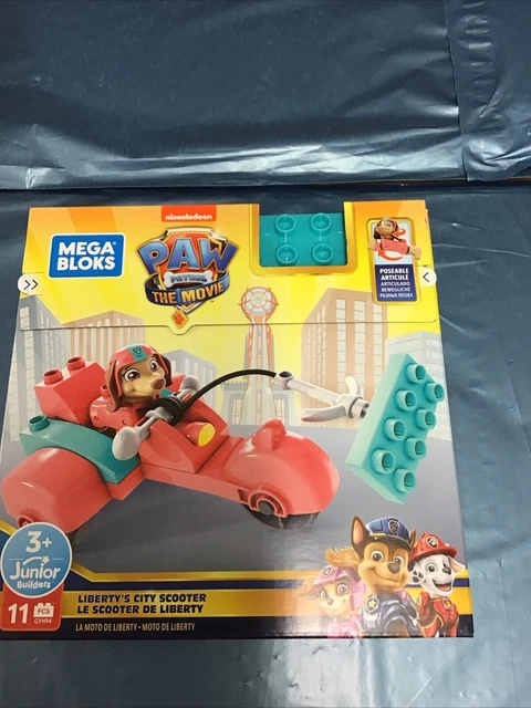 MEGA BLOKS PAW Patrol Liberty's City Scooter toy Building Set Junior ...