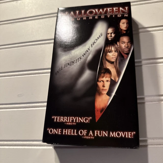 HORROR VHS HALLOWEEN Resurrection VHS Tape Movie 2002 VGS With Outer ...