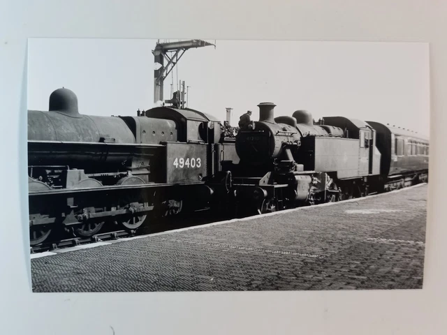 BRITISH RAILWAYS NO49403 & 41202 Locomotive Railway Photograph £1.00 ...