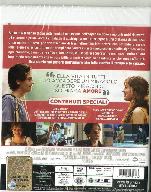 A UN METRO da Te (Blu-ray) Haley Lu Richardson Cole Sprouse Moises ...