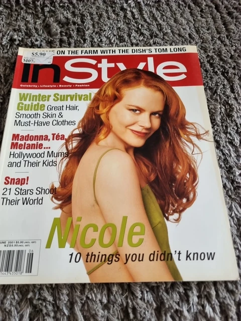 INSTYLE MAGAZINE JUNE 2001-Elle Macpherson-Nicole Kidman-Kylie Minogue ...