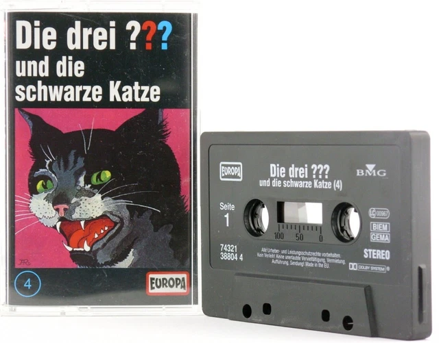 DIE DREI ??? 4 Fragezeichen und die schwarze Katze BMG Europa schwarz ...