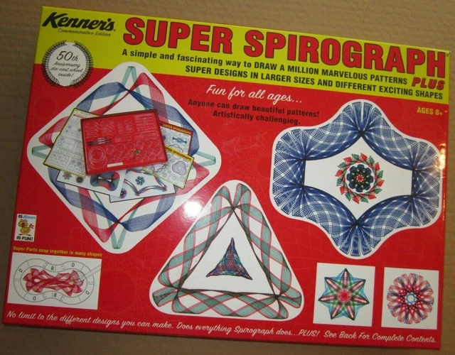 SPIROGRAPH SUPER SPIROGRAPH Jumbo Plus 50th Anniversary Ages 8 & Up ...