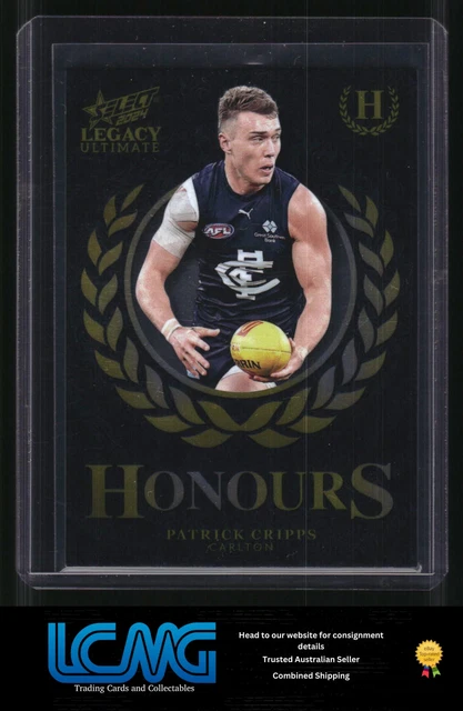 2024 SELECT AFL Legacy Ultimate HONOURS PATRICK CRIPPS #161/255 $1.25 ...