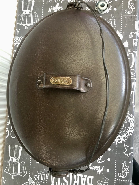 ANTIQUE A KENRICK & Sons CAST IRON GYPSY 5 Gallon Cooking Pot Cauldron ...