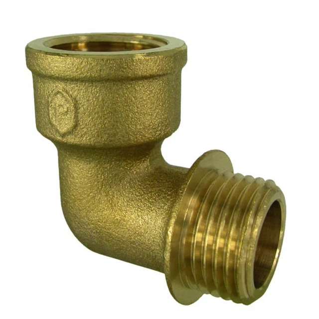 WINKEL 90° GRAD Messing IG x AG Innen Außen Gewinde Gewindefitting Bogen Fitting EUR 2,82 ...