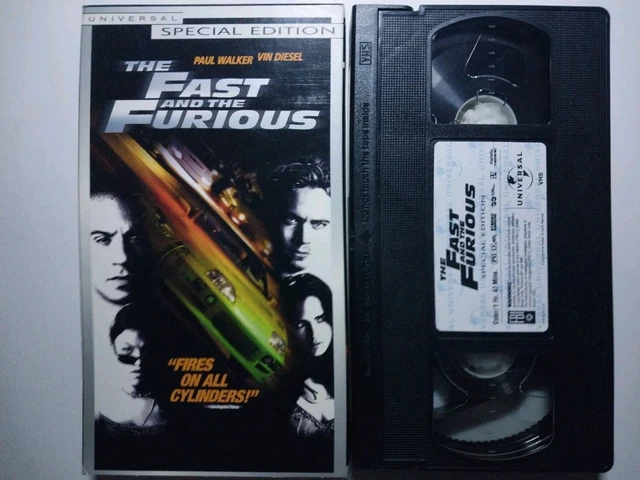 THE FAST AND the Furious (VHS, 2002, Special Edition Contains Bonus ...