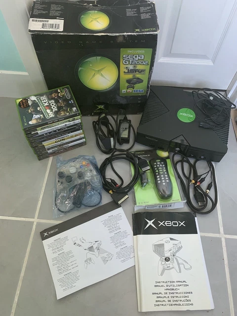 ORIGINAL MICROSOFT XBOX Console with Controller, Remote And Games £41. ...