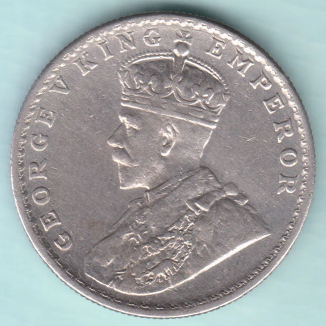 BRITISH INDIA 1917 King George V One Rupee Silver Coin In Top Grade £13 ...
