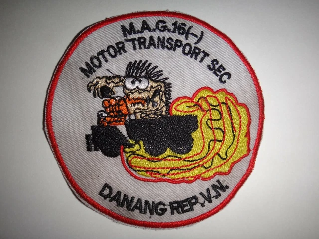 VIETNAM GUERRE PATCH Usmc Marine MAG-16 Moteur Transport Section À Da ...