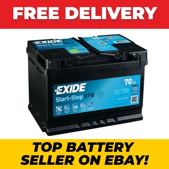 EXIDE EL700 096 EFB Stop / Start Car Battery 12V 70AH 720CCA £97.27 ...
