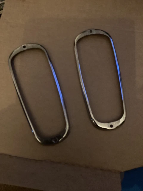 CLASSIC MINI PICK-UP/ROVER P4 CHROME SURROUNDS pair £37.95 - PicClick UK