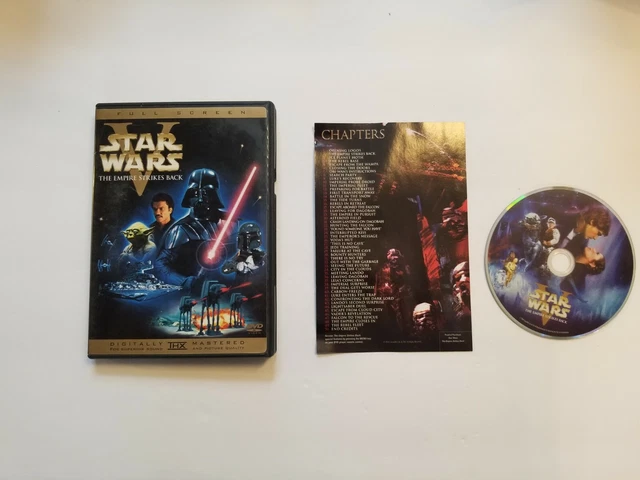 STAR WARS V - The Empire Strikes Back (DVD, 2004, Full Frame) $10.99 ...