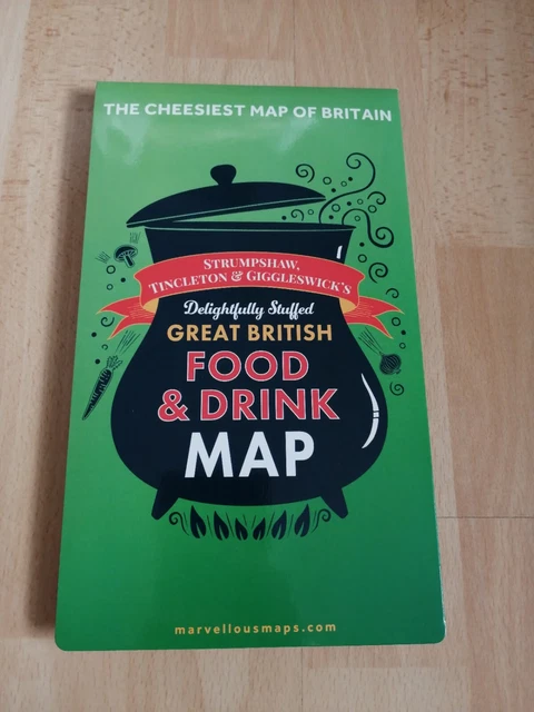 GREAT BRITISH FOOD And Drink Map Marvellous Maps £3.00 - PicClick UK