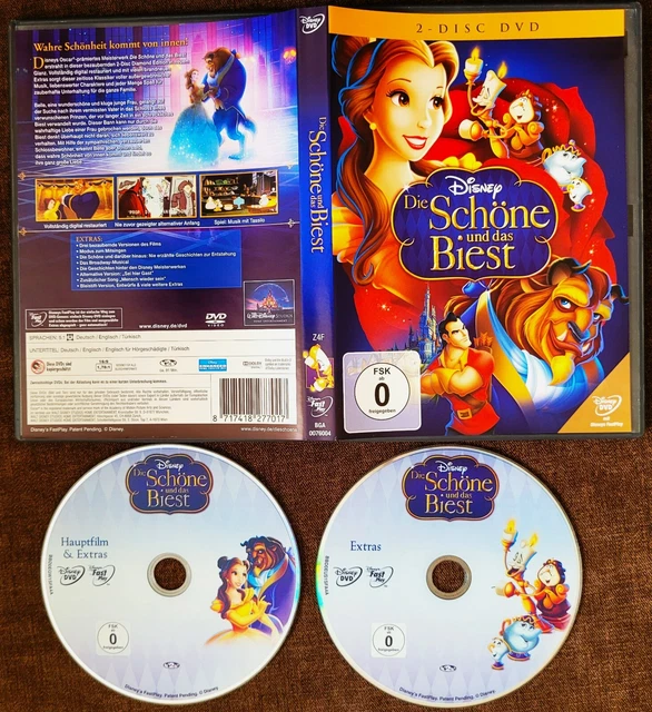 DVD DISNEY-MÄRCHEN REMASTERED: Die Schöne und das Biest, 1991, 2 Disc mit Extras EUR 1,99 ...