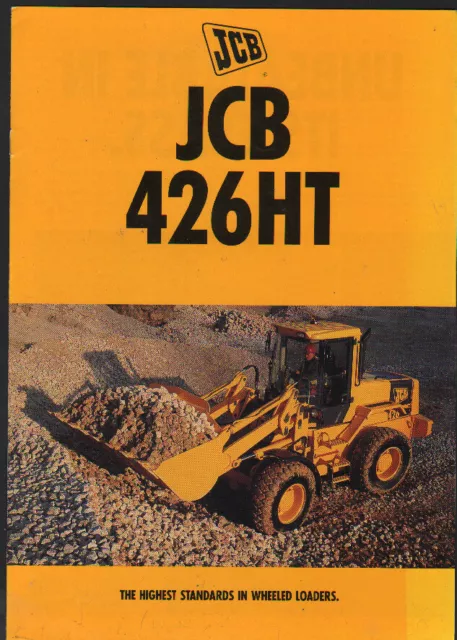 JCB &426HT& WHEELED Loading Shovel Brochure Leaflet £4.00 - PicClick UK