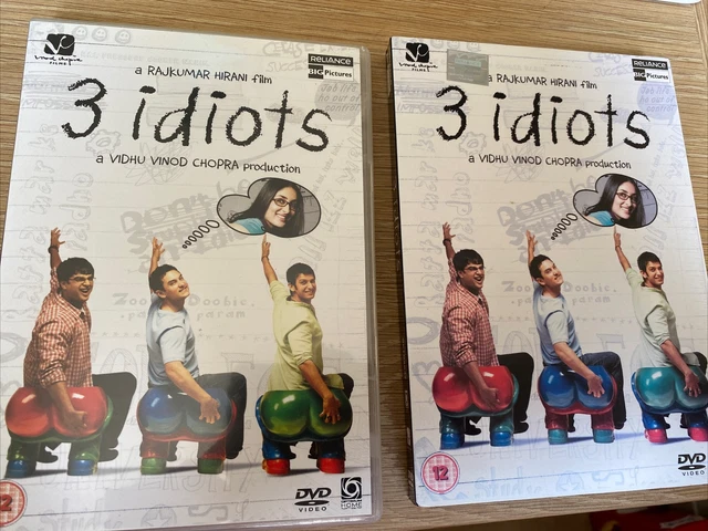 THREE IDIOTS DVD Hindi Rare Film Comedy Free UK Postage* Rajkumar ...