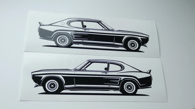 FORD CAPRI RS Sticker Ford Capri MK1 Sticker Aufkleber links rechts ...
