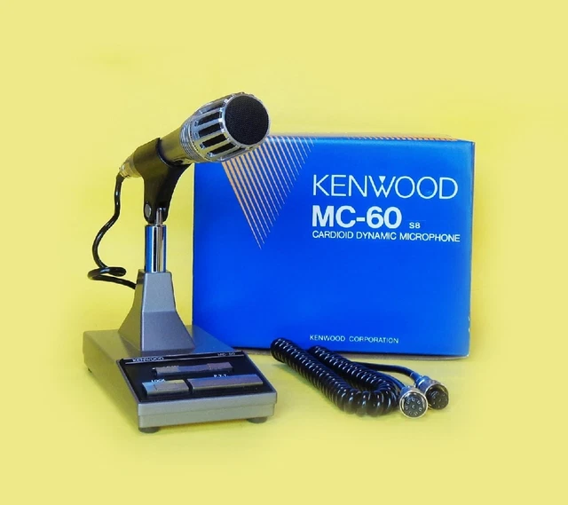 KENWOOD MC-60 DYNAMIC Desktop Microphone Ham CB Radio Working Tested ...