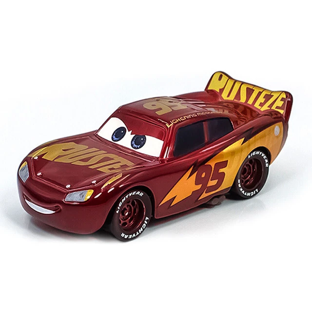 DISNEYS PIXAR CARS 3 Diecast Red & Gold Rust-eze Lightning Mcqueen 1:55 ...