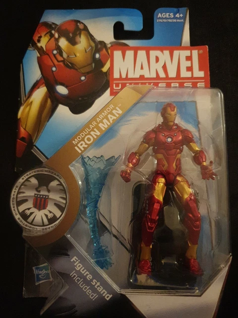 MARVEL UNIVERSE ACTION Figure 3.75" Iron Man Modular Armor 2010 Hasbro ...