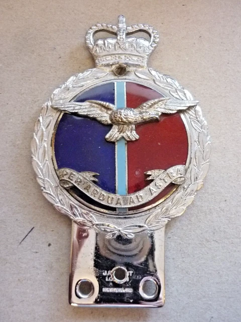 VINTAGE CAR ENAMEL Badge Raf Royal Air Force By J.r. Gaunt London £40. ...