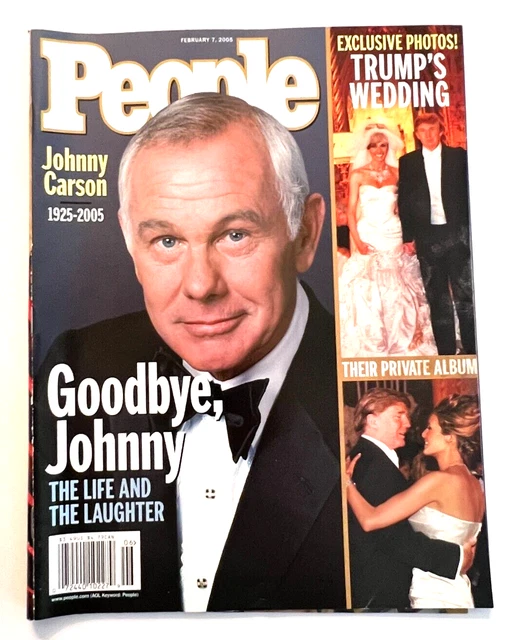 PEOPLE MAGAZINE JOHNNY Carson Donald Melania Trump Wedding February 7 ...