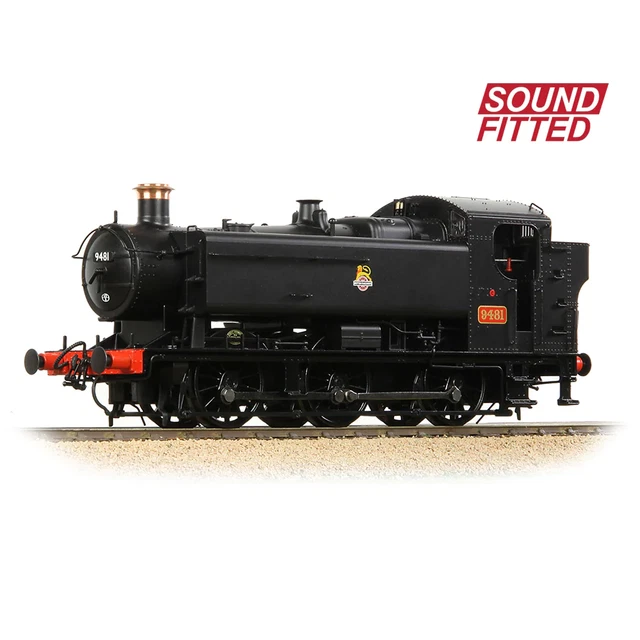 BACHMANN 35-026ASF OO Gauge GWR 94XX Pannier Tank 9481 BR Black (Early ...