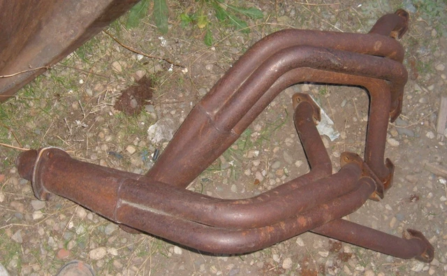 1955 TO 1957 CHEVROLET FENDERWELL EXIT CYCLONE HEADERS NEED TUBE REPAIR ...