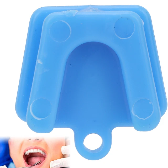 (BLUE M)MOUTH PROPS Silicone Dental Orthodontic Bite Blocks Cheek ...