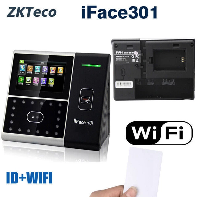 ZKTECO IFACE301 FACIAL Face Recognition Biometric Time Attendance Door ...