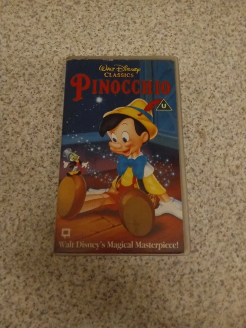 PINOCCHIO VHS PAL UK Video DISNEY CLASSIC HOLOGRAM 2000 EUR 1,14 ...