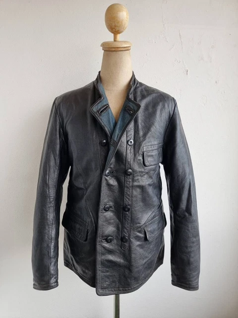 STUNNING VTG 1940S WWII SWEDISH Dispatch Riders Goatskin Leather Jacket ...