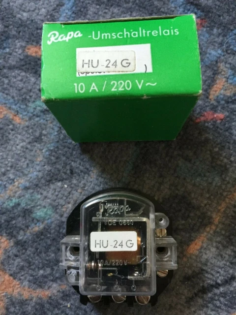 RAPA VDE 0660 Switching Relay Control Relay HU 24 G 10 A/220 Volt £4.28 ...