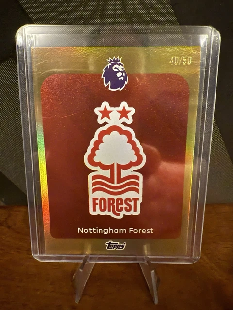 2025-26 TOPPS BPL - Nottingham Forest Badge - Gold /50 £16.15 - PicClick UK