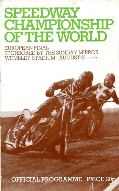 WORLD SPEEDWAY CHAMPIONSHIP Series - Programmes - Collection of 5 $75. ...