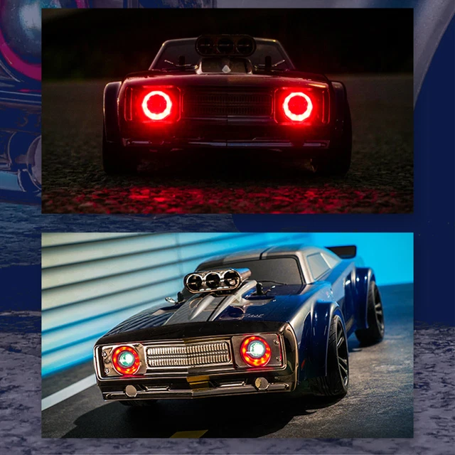 1:16 SCALE 4WD RC Drift Car - Muscle Style, 22MPH,Multi-Color LED ...