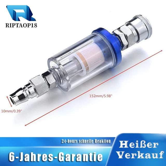 1/4 & LUFTFILTER Wasser Öl abscheider Feuchtigkeit Falle Luft ...