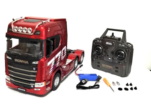 SCANIA 770 RADIO Control Truck Red Trailer Set HUINA1501&2 £224.93 ...